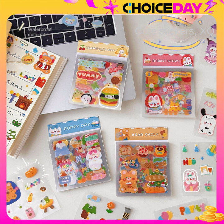 Pelekat comel kartun dibungkus pelekat bahan Ins | Lazada