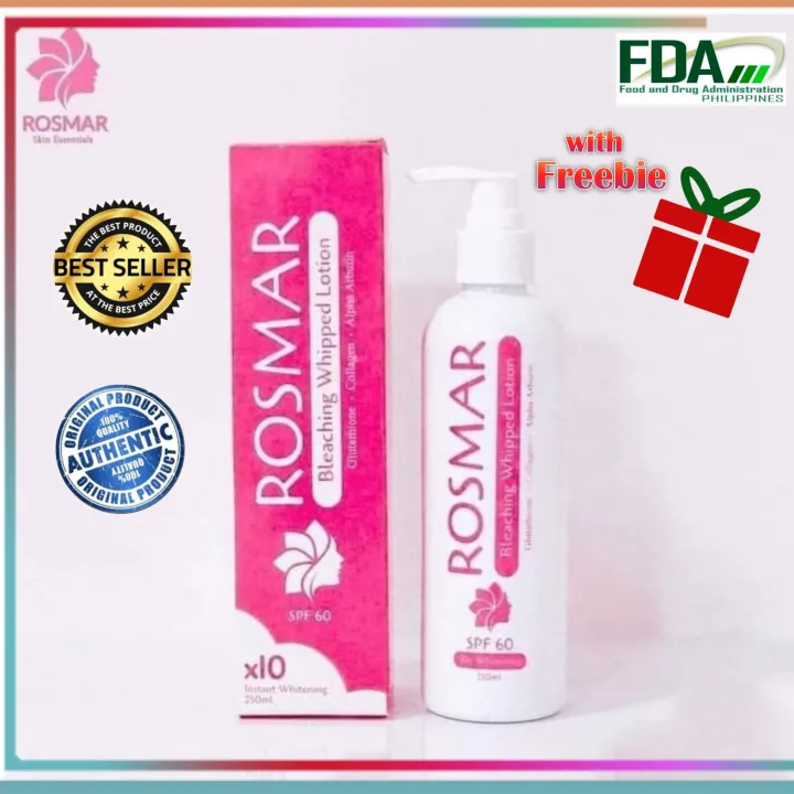 Rosmar Bleaching Whipped Lotion with SPF 60- 10× instant whitening and ...