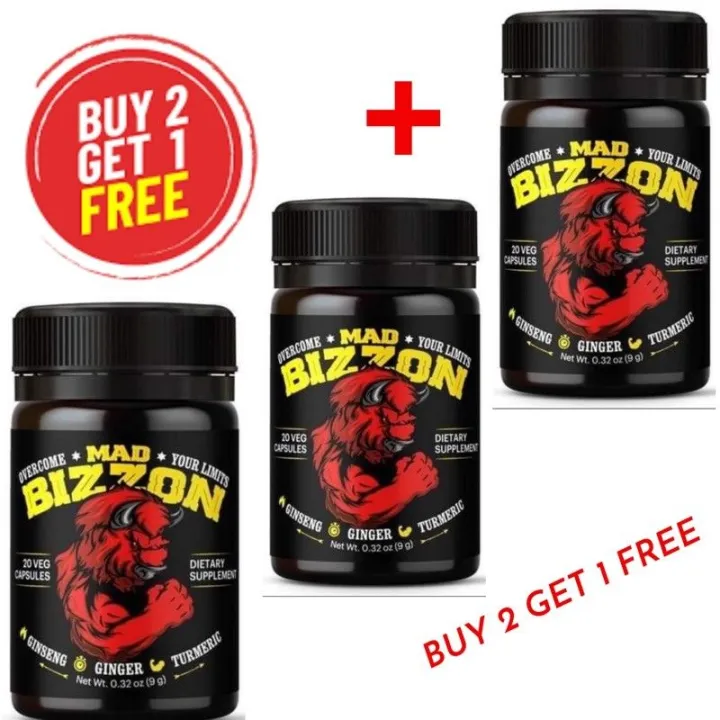 *Hot Sale Buy 2 Get 1 Free* Mad Bizzon 20Capsules Original | Lazada PH