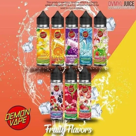 {LEGIT} DEMON VAPE FRUITY FLAVORS 3MG 65ML 60/40 | Lazada PH