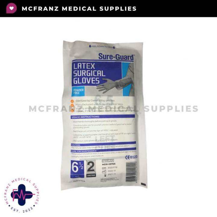 Sureguard Sterile Latex Gloves (Sold per Piece) | Lazada PH