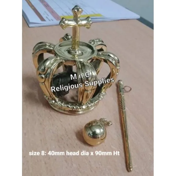Sto.Niño Crown,Scepter & Globe (size 8) | Lazada PH
