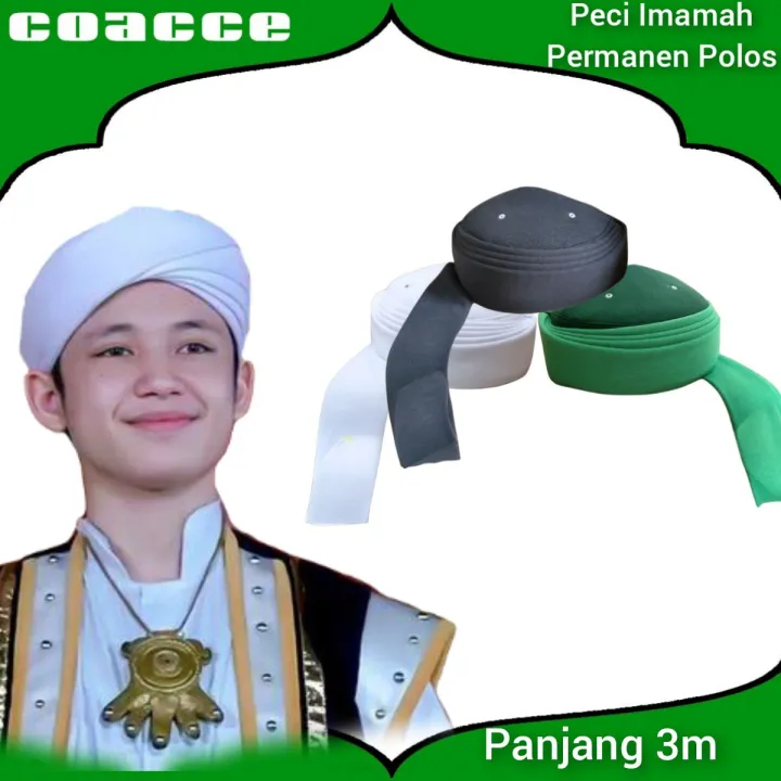 PECI IMAMAH PERMANEN DEWASA PANJANG 3 METER I KOPIAH IMAMAH PERMANEN ...