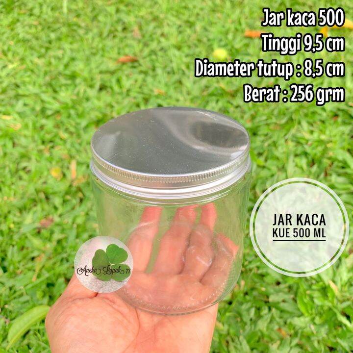 Toples Jar Kaca 500ml Kue Makanan | Lazada Indonesia