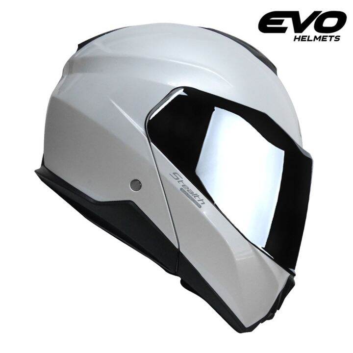 EVO HELMET VXR-4000 MONO COLORS MODULAR DUAL VISOR WITH EXTRA CLEAR ...