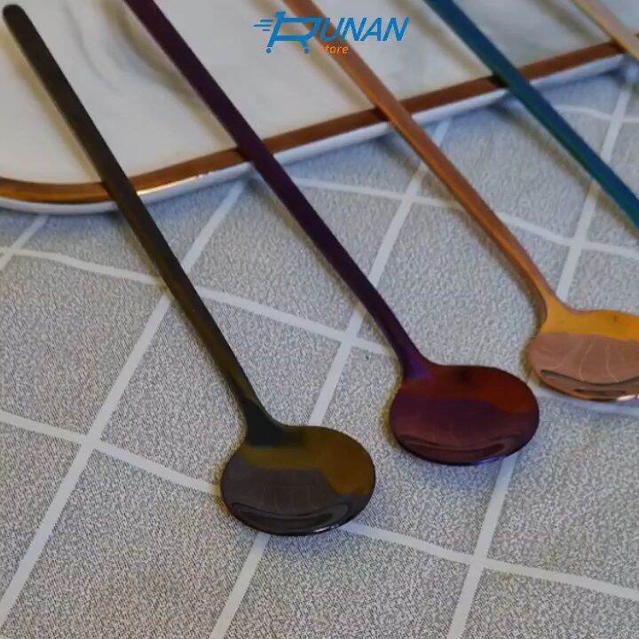 Sendok Aduk Minuman Stirring Spoon Sendok Teh Kopi Mixing Stainless ...