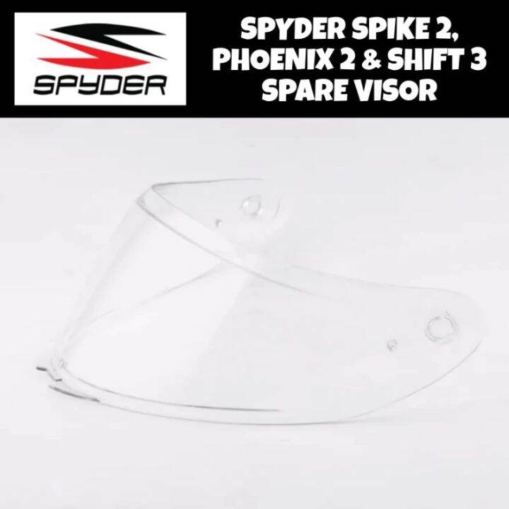 SPYDER SPARE VISOR FOR SPIKE 2, PHOENIX 2/+ & SHIFT 3 | Lazada PH