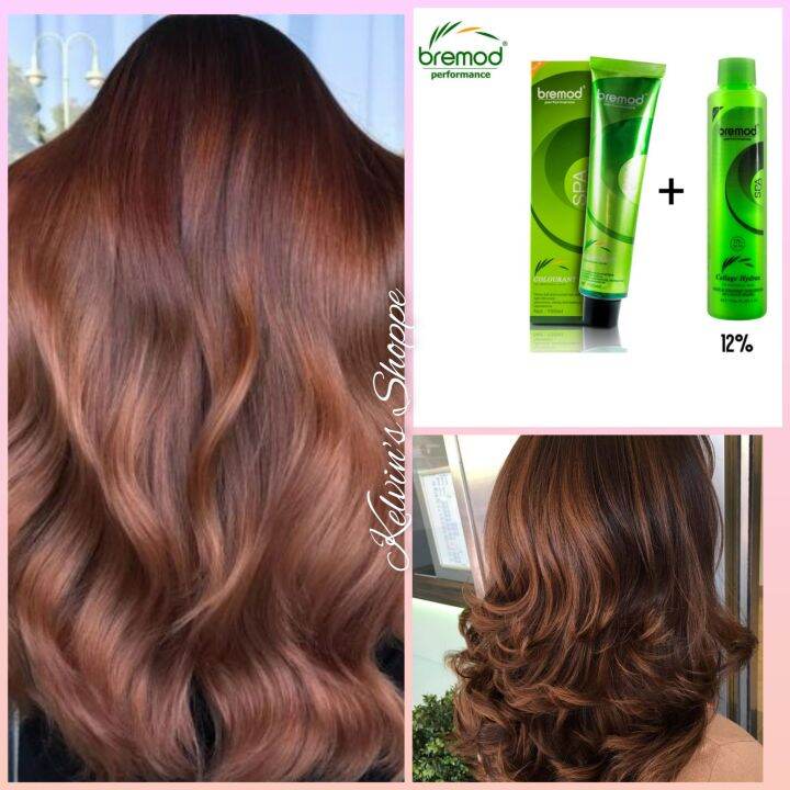 44.77 CHESTNUT Bremod Permanent Hair Color Set | Lazada PH