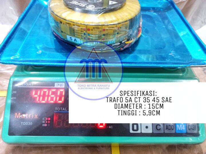 TRAVO TRAFO TOROID 5A 35V 45V CT SAE 5 A CT 35 45 V SAE | Lazada Indonesia