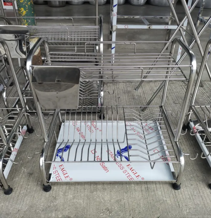 stainless dish drainer 12 plates(tauban ng plato at baso) | Lazada PH