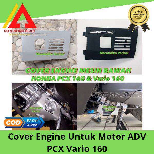 Cover Engine Pelindung Bawah Mesin Motor Vario 160 PCX 160 ADV 160 Kualitas Tebal Premium ...