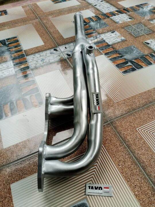 header knalpot mobil colt T120 ss injeksi 4-3-1 panjang suara pincang ...