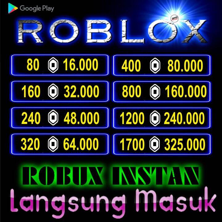 service roblox /roblox robux instan | Lazada Indonesia