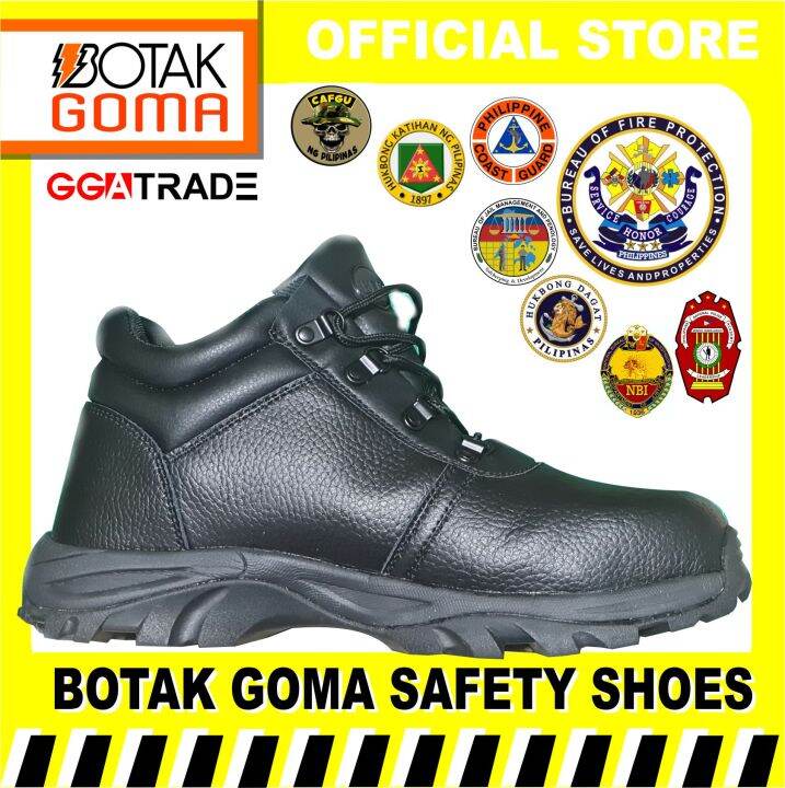 BOTAK GOMA| BFP OFFICIAL SAFETY SHOES for MEN AND WOMEN by GGA TRADE ...