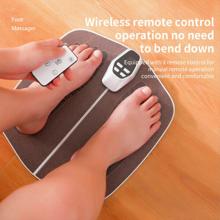 Ems Foldable Foot Massage Pad Pulse Microcurrent Foot Therapy Mat Leg