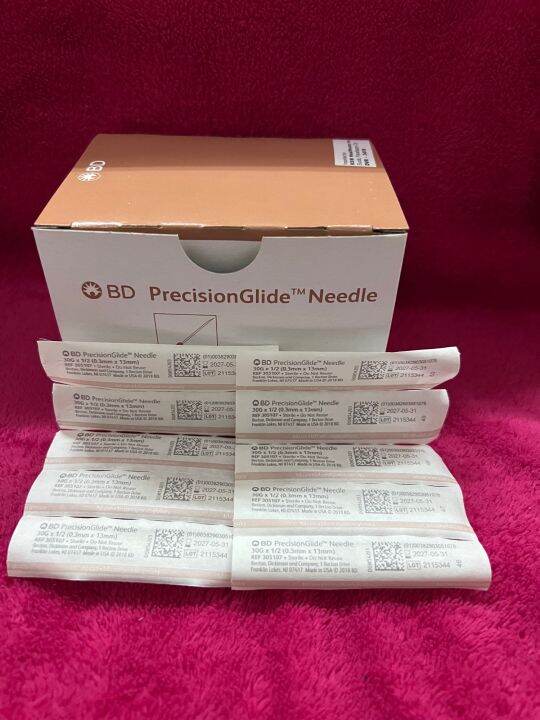 BD PRECISION GLIDE NEEDLE G.30 x 1/2 (0.3mmx 13mm) | Lazada PH