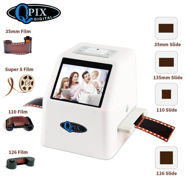 QPIX Portable 35mm Negative Slide Scanner Film Scanner Resolution 22 Mega Pixels 110 135 126KPK ...