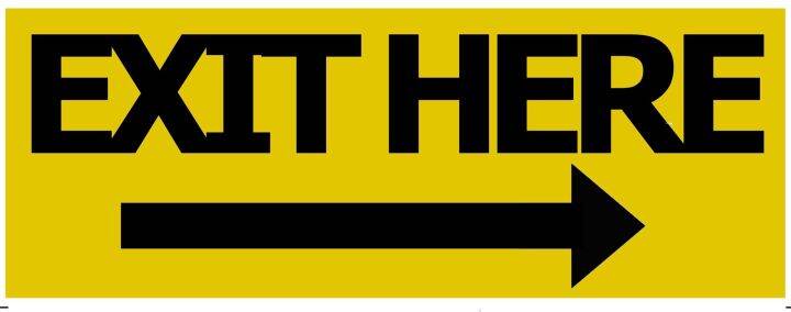 Exit here signage | Lazada PH