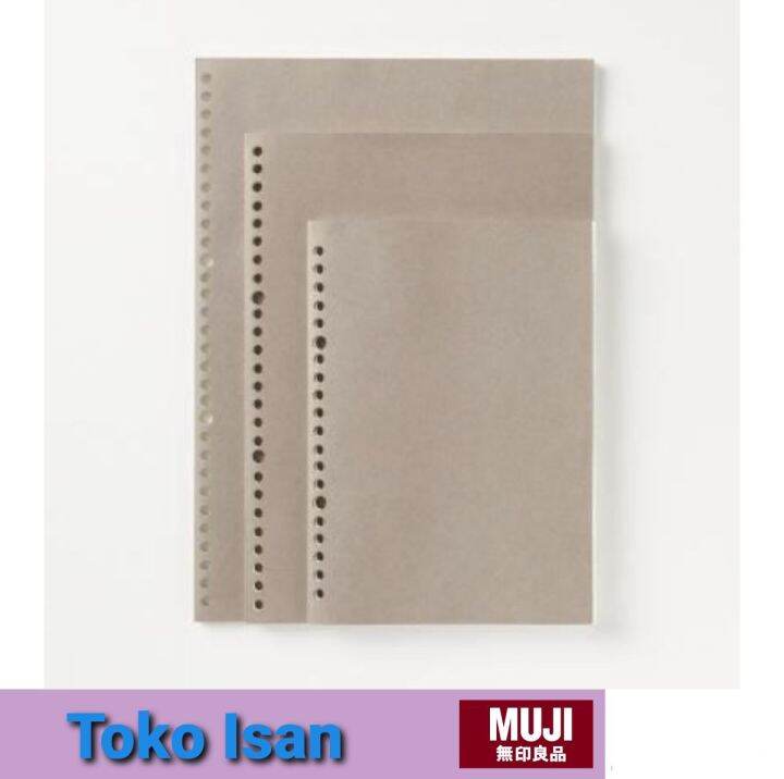 Muji - Notebook Type Loose-Leaf Grid A5/B5/A4 30Sheets || Isi Binder ...