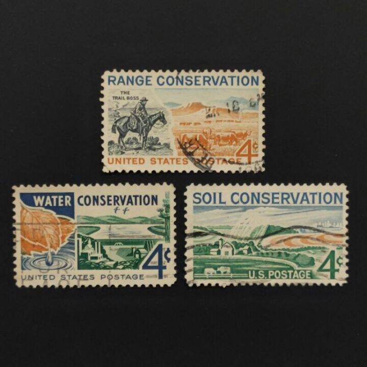 1959, 1960 & 1961 Stamp USA-Complete Used Stamp-Soil Conservation ...