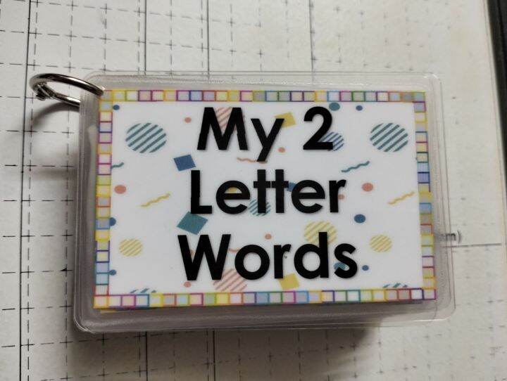 My 2 Letter Words flashcard (laminated) free ringbind | Lazada PH