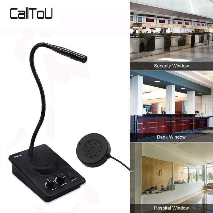 【1-3 Days Delivery】Local Stock,Calltou Window Speaker Intercom System Dual Way Window Intercom ...