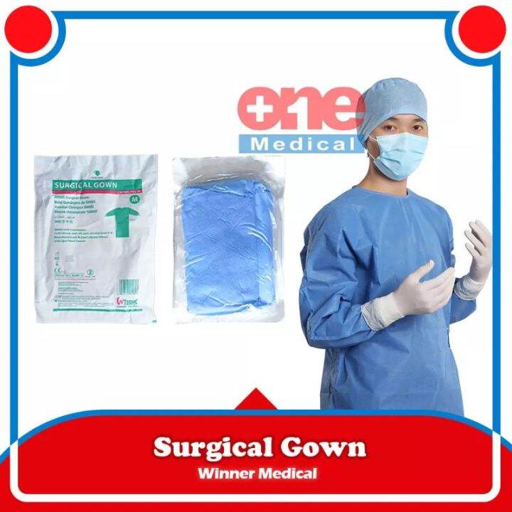 Baju APD Operasi Steril | Disposable Surgical Gown Winner | Lazada ...