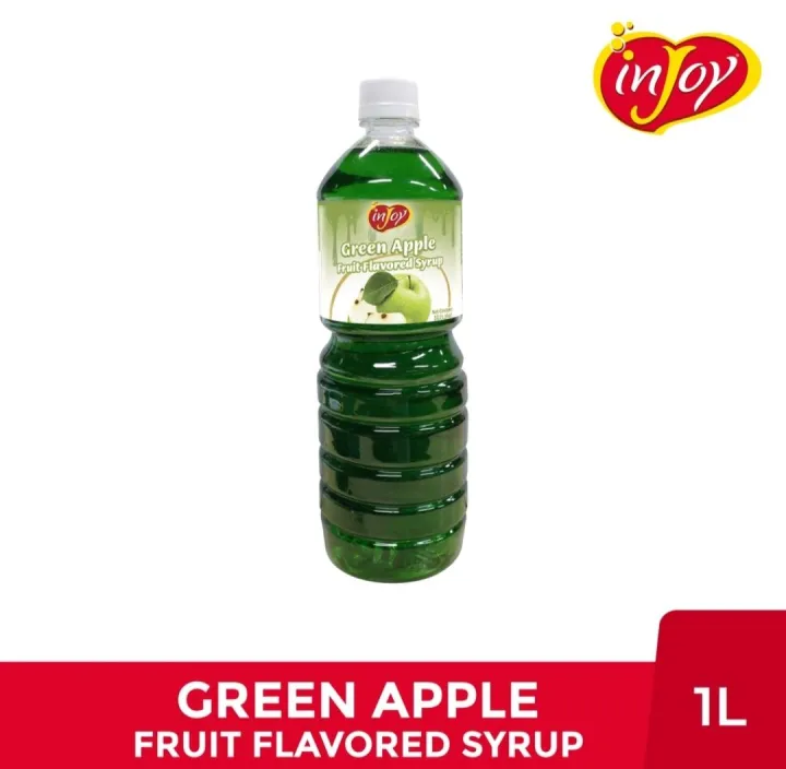 inJoy Green Apple Fruit Flavored Syrup 1L | Lazada PH