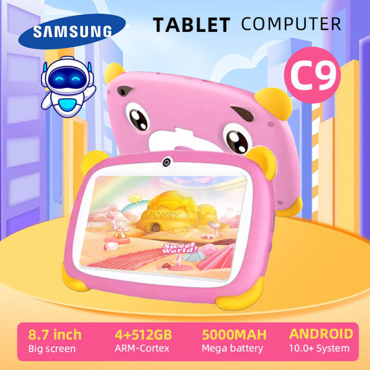 【Free gift】Samsung Tablet Android C7/C8/C9 4+512GB 7 Inch Kids Cute ...
