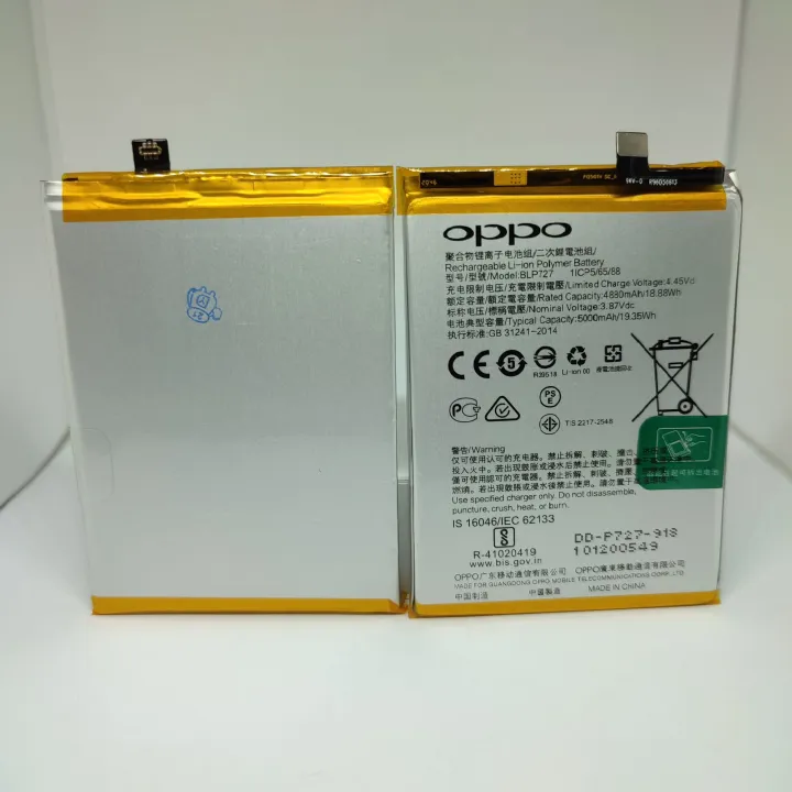 BATERAI BATRE OPPO A5 2020 BLP727 BLP 727 ORIGINAL | Lazada Indonesia