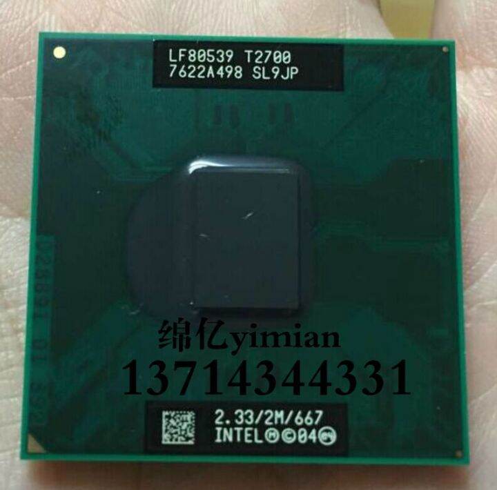 T2700 Sl9jp 2.33/2M/667 Original Official Version Laptop CPU 945 ...