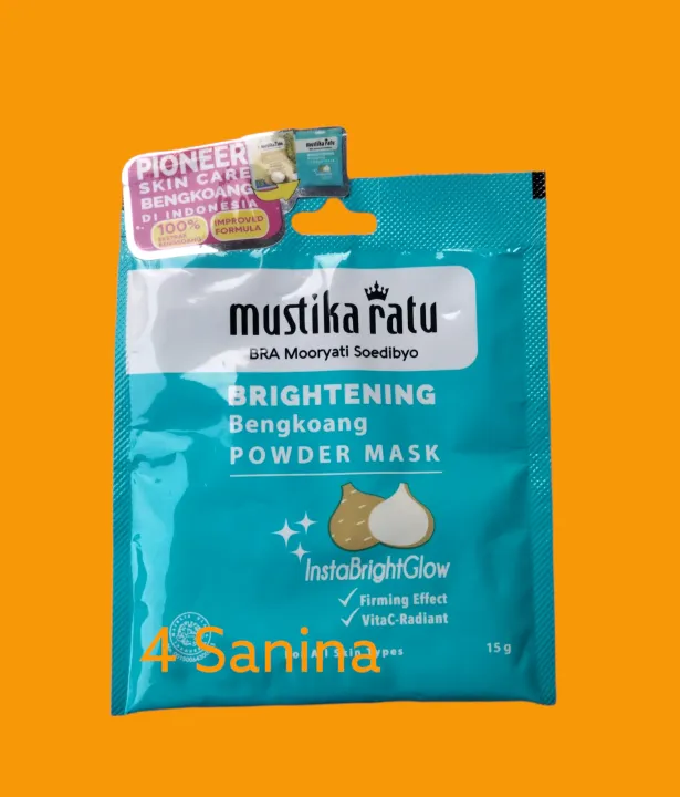 Mustika ratu brightening bengkoang powder mask 15gr | Lazada Indonesia