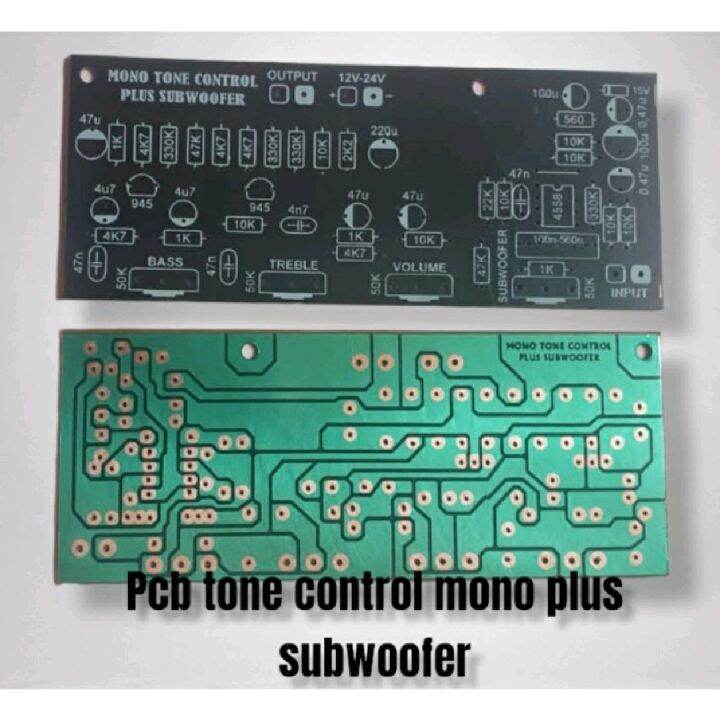 pcb tone control mono plus subwoofer 12 v | Lazada Indonesia