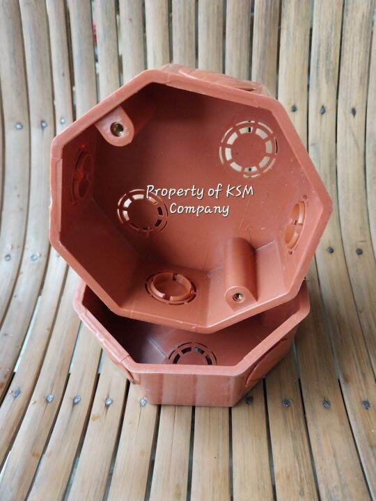 PVC ORANGE JUNCTION BOX, FOR ELECTRICAL USAGE (STANDARD SIZE & THICK ...