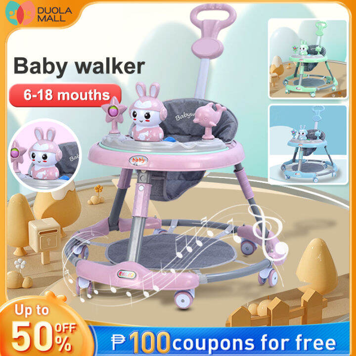 Walker Baby Girl & Baby Boy Adjustable Safety Learning Walker With ...