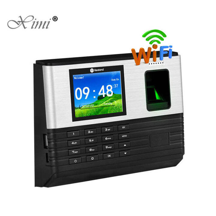 2.8inch Wifi RFID Biometric Fingerprint Time Attendance TCP/IP USB Office Check-in Realand ...