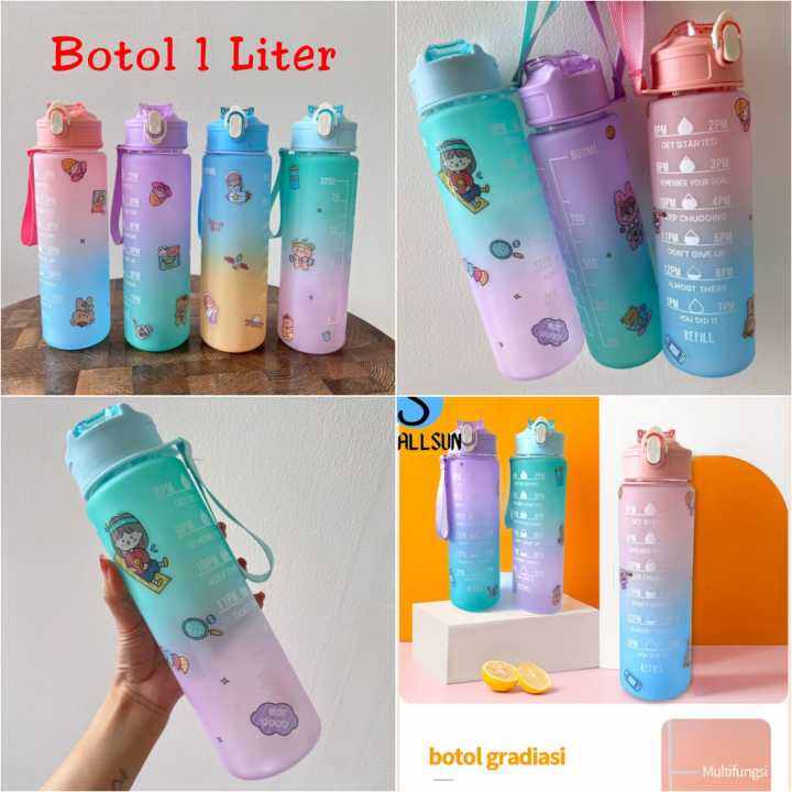 BOTOL VIRAL GRADASI 1LITER | Lazada Indonesia