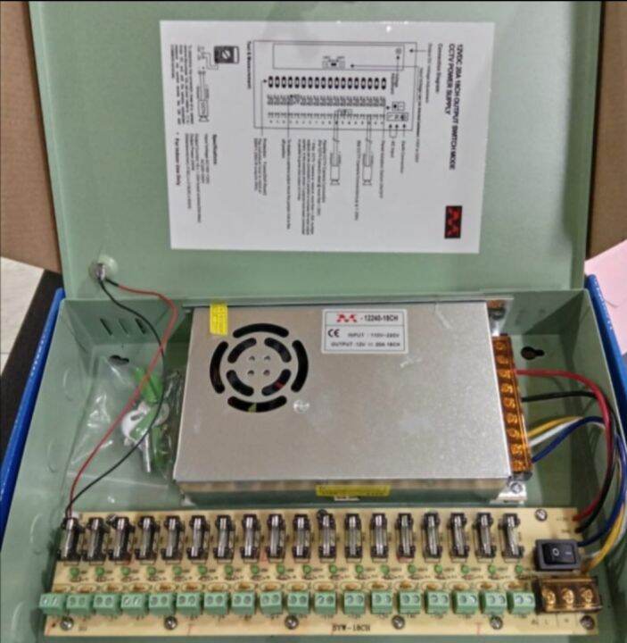 Power supply 12v20a box ada kipas pendingin psu box 12v20a | Lazada ...