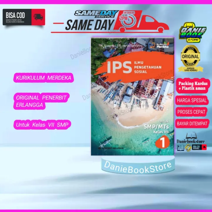 BUKU IPS KELAS 7 KURIKULUM MERDEKA Penerbit Erlangga | Lazada Indonesia
