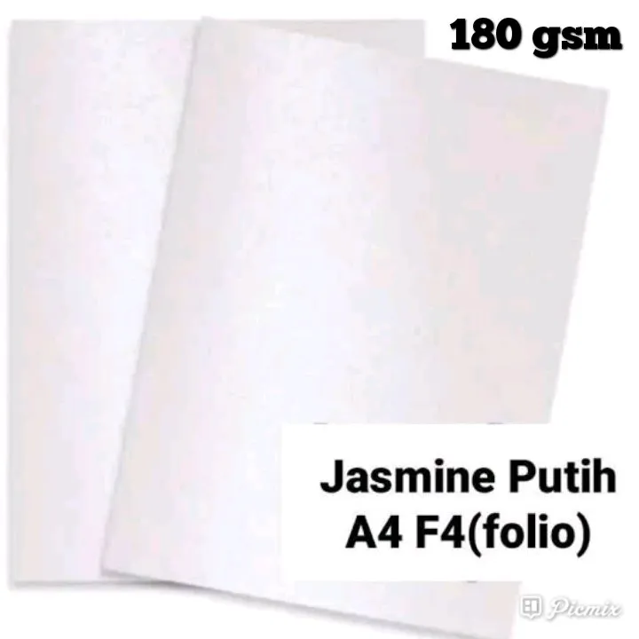Kertas Jasmine Putih 180gsm A4 F4 isi 500 Lembar | Lazada Indonesia