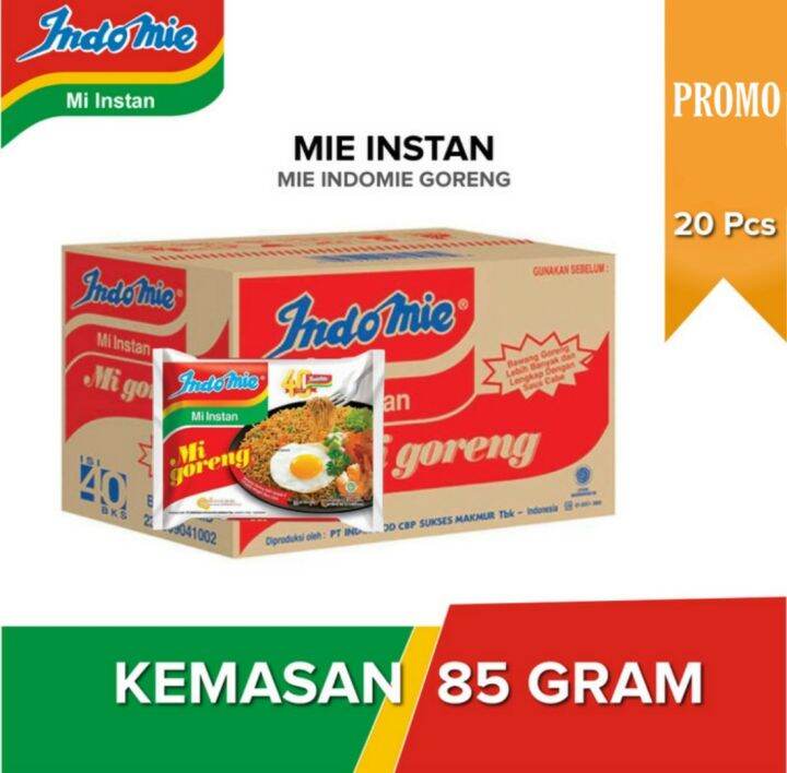 [ PROMO AWAL TAHUN ] Indomie Goreng 85Gr isi setengah KARTON | Lazada ...