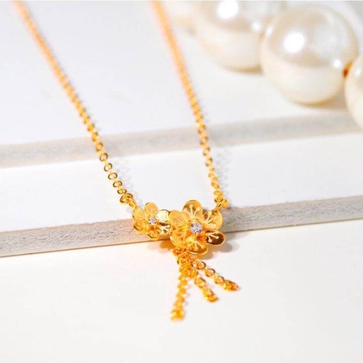 Rantai Emas New Fancy Bunga Teratai 3 Koncer- Toko Emas Gadjah | Lazada ...