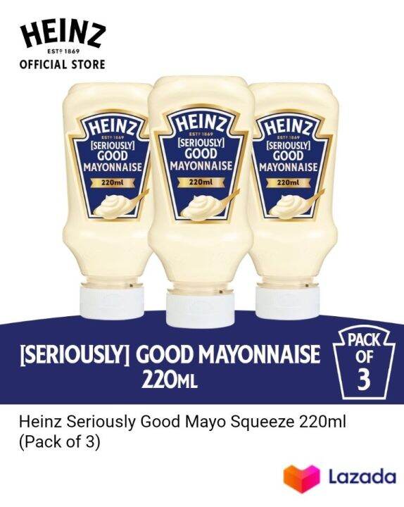 Heinz Seriously Good Mayo Squeeze 220ml | Lazada PH