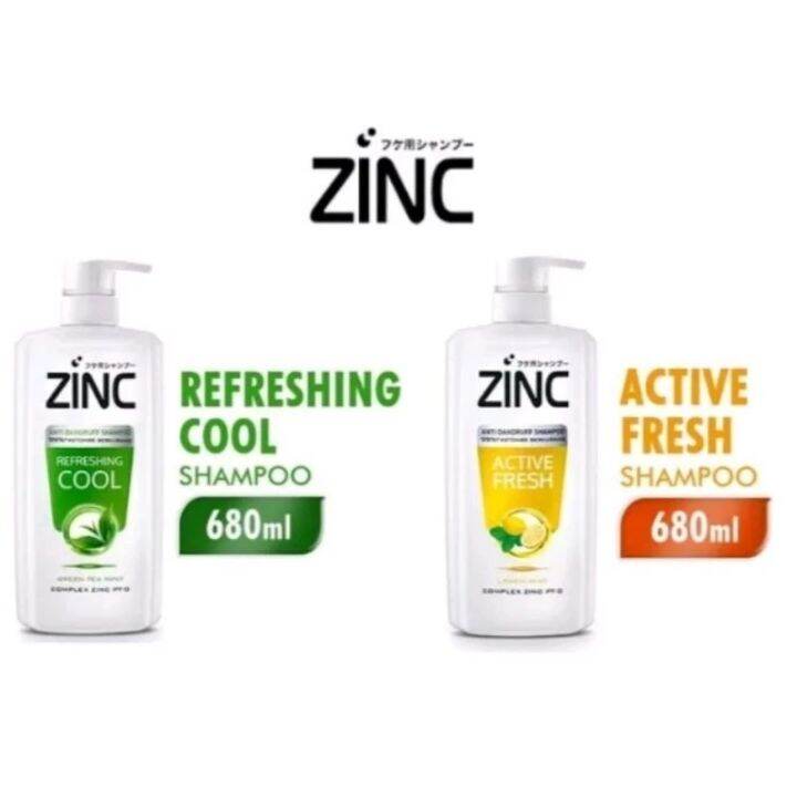 Shampoo Zinc Active Fresh & Refreshing Cool 680ml | Lazada Indonesia