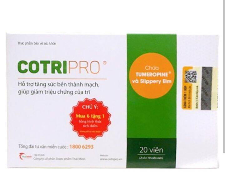 Viên Uống Cotri Pro Hỗ Trợ Giảm Triệu Chứng Trĩ. Hộp 20 Viên | Lazada.vn