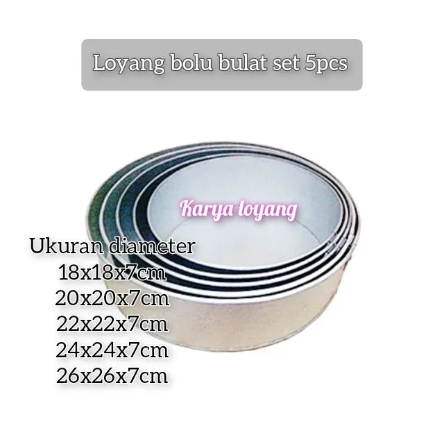 LOYANG BULAT GALVANIS 1 SET 5 UKURAN BERBEDA | Lazada Indonesia