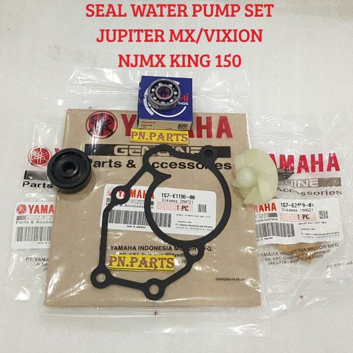 SEAL SIL WATER PUMP SET KIPAS PAKING BEARING PUM JUPITER MX LAMA MX NEW 135 VIXION OLD VIXION ...
