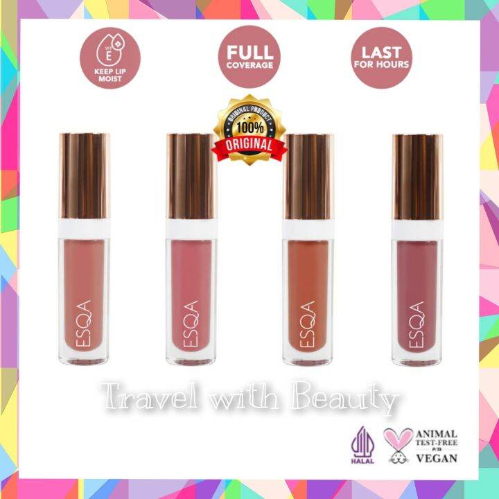 Esqa Lip Gloss - with Vit E Moist Full Coverage Last for Hours | Lazada ...