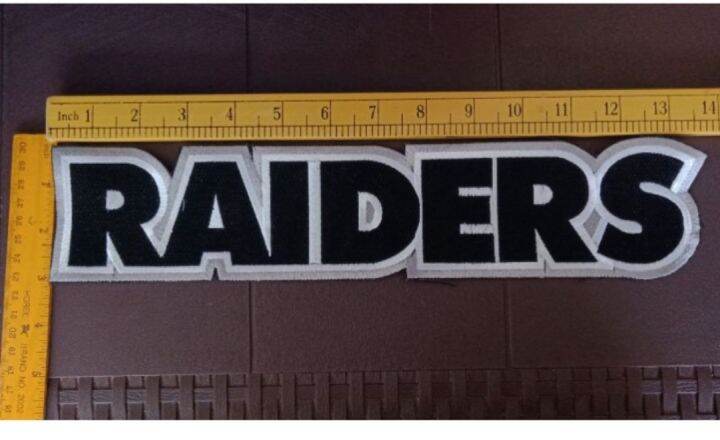 RAIDERS WORD EMBROIDERED PATCH | Lazada PH