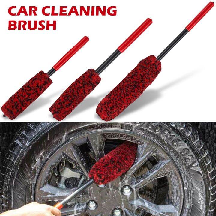Auto Wheel Detailing Brush Bendable Car Wheel Rim Cleaning Tools with ...